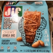 Jif Power Ups Chewy Granola Bars, Creamy Peanut Butter: Calories ...