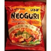 Nong Shim Neoguri Udon Type Noodles, Spicy Seafood: Calories, Nutrition ...