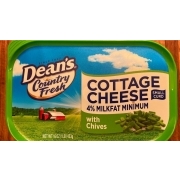 Dean's Cottage Cheese, 4% Milkfat Minimum, With Chives: Calories ...