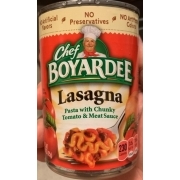 Chef Boyardee Lasagna: Calories, Nutrition Analysis & More | Fooducate
