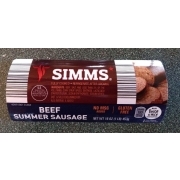 Simms Beef Summer Sausage: Calories, Nutrition Analysis & More | Fooducate