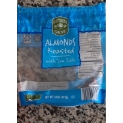Southern Grove Almonds, Roasted, With Sea Salt: Calories, Nutrition ...