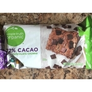 Simple Truth Organic Chocolate Chunks, 72% Cacao: Calories, Nutrition ...