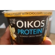 Oikos Blended Greek Yogurt, Protein Crunch, Vanilla, With Chocolate ...
