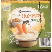 Member's Mark Hummus Singles, Classic: Calories, Nutrition Analysis ...