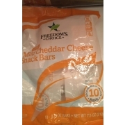 Freedom's Choice Mild Cheddar Cheese, Snack Bars: Calories, Nutrition ...