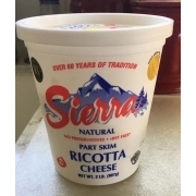 Sierra Ricotta Cheese: Calories, Nutrition Analysis & More | Fooducate
