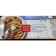 Good Food Made Simple Blueberry Waffles: Calories, Nutrition Analysis & More | Fooducate
