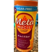 Meta Mucil 4-in-1 Daily Fiber, Dietary Supplement: Calories, Nutrition ...