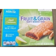 Millville Fruit & Grain, Soft Baked Bar, Apple Cinnamon: Calories ...