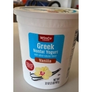 Winco Foods Yogurt, Greek, Nonfat, Vanilla: Calories, Nutrition ...