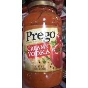 Prego Creamy Vodka Italian Sauce: Calories, Nutrition Analysis & More ...