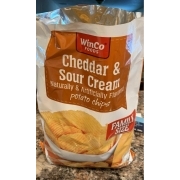 WinCo Foods Potato Chips, Cheddar & Sour Cream: Calories, Nutrition ...