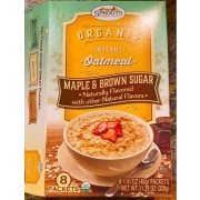 Sprouts Farmers Market Instant Oatmeal, Maple Brown Sugar, Organic ...
