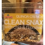 Melissa's Quinoa Crunch Clean Snax With Chia And Flaxseed: Calories ...
