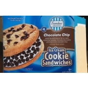 Sundae Shoppe Ice Cream, Cookie Sandwiches, Chocolate Chip: Calories ...