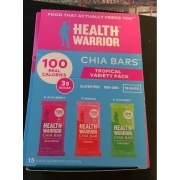 Health Warrior Chia Bars, Tropical Variety Pack: Calories, Nutrition ...