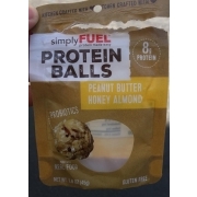 Simply Fuel Protein Balls, Peanut Butter Honey Almond: Calories ...