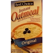 Best Choice Original Instant Oatmeal: Calories, Nutrition Analysis ...