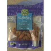 Southern Grove Almonds, Oven Roasted, Unsalted: Calories, Nutrition ...