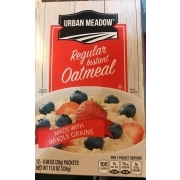 Urban Meadow Oatmeal, Regular Instant: Calories, Nutrition Analysis ...