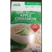 Millville Instant Oatmeal, Apple Cinnamon: Calories, Nutrition Analysis ...