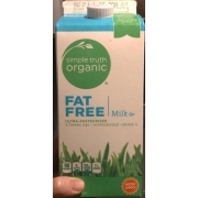 Simple Truth Organic Milk, Fat Free: Calories, Nutrition Analysis ...