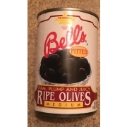 Bell's Ripe Olives: Calories, Nutrition Analysis & More | Fooducate