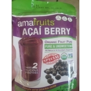 Ama Fruits Fruit Puree, Acai Berry, Organic: Calories, Nutrition ...