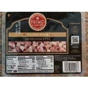 Primo Taglio Pancetta, Diced, Italian Style: Calories, Nutrition ...
