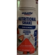 Equate Nutritional Shake, Original, Strawberry: Calories, Nutrition ...