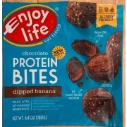 Enjoy Life Protein Bites, Chocolate, Dipped Banana: Calories, Nutrition ...