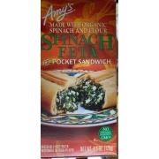 Amy's Spinach Feta Pocket Sandwich: Calories, Nutrition Analysis & More ...