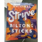 Stryve Beef Sticks, Air-Dried, Biltong, Original: Calories, Nutrition ...
