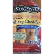 Sargento Cheese Sticks, Sharp Cheddar: Calories, Nutrition Analysis ...