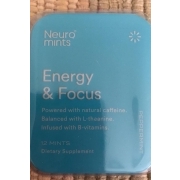 Neuro Mints Energy & Focus, Dietary Supplement: Calories, Nutrition ...