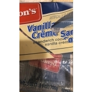 Benton's Sandwich Cookies, vanilla Cream: Calories, Nutrition Analysis ...