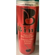 Petey's Bing Energy Drink, Made with Bing Cherry Juice: Calories ...