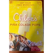 Chloe's Pina Colada Pops: Calories, Nutrition Analysis & More | Fooducate