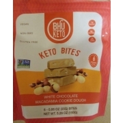 Bhu Keto Keto Bites, White Chocolate Macadamia Cookie Dough: Calories ...