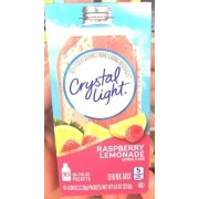 Crystal Light Drink Mix, Raspberry Lemonade: Calories, Nutrition ...