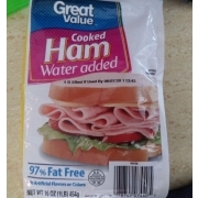 Great Value Ham, Cooked: Calories, Nutrition Analysis & More | Fooducate