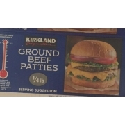 Kirkland Signature Ground Beef Patties: Calories, Nutrition Analysis ...