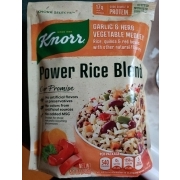 Knorr Power Rice Blend, Garlic & Herb Vegetable Medley: Calories ...