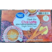Great Value Drink Mix, Chai Latte: Calories, Nutrition Analysis & More ...