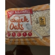 Chef Maxwell Quick Oats: Calories, Nutrition Analysis & More | Fooducate