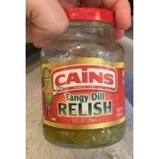 Cains Relish, Tangy Dill: Calories, Nutrition Analysis & More | Fooducate