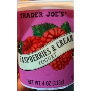 Trader Joe's Yogurt, Raspberries & Cream: Calories, Nutrition Analysis ...