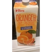 Tops Orange Juice: Calories, Nutrition Analysis & More | Fooducate