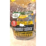 Simply Nature Bread, Seriously Seeded, Thin-sliced: Calories, Nutrition ...